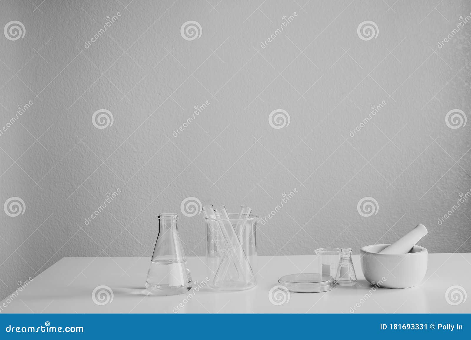 Science Laboratory Background . Clean and White Stock Image - Image of ...