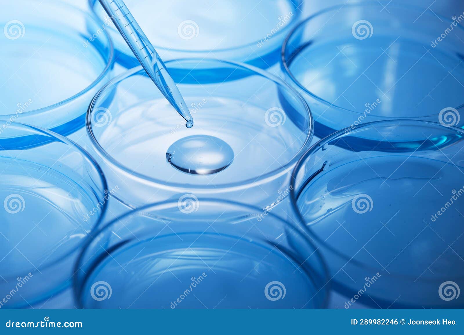 Science Laboratory with Beaker and Dropper Stock Photo - Image of ...