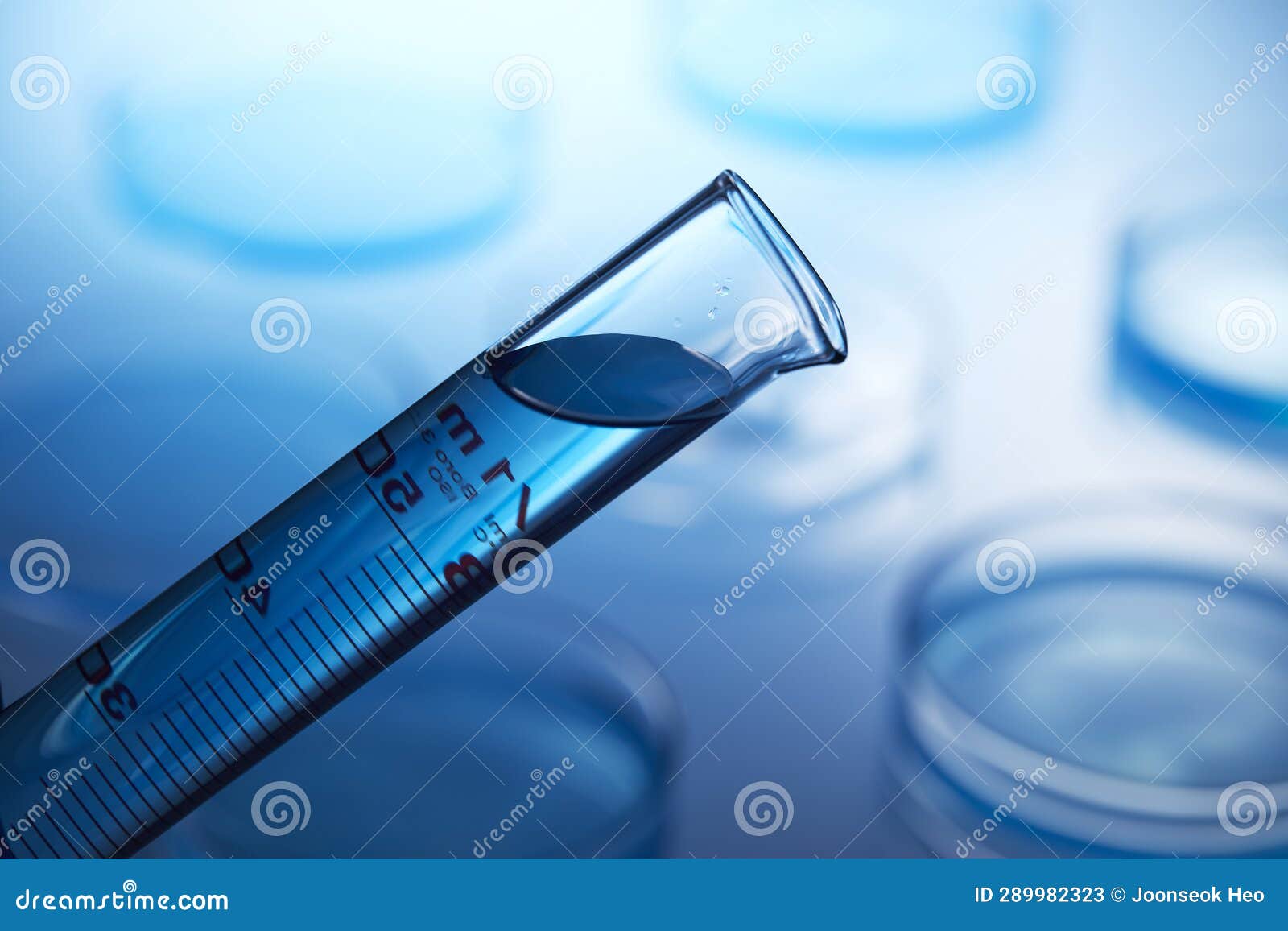 Science Laboratory with Beaker and Dropper Stock Image - Image of ...