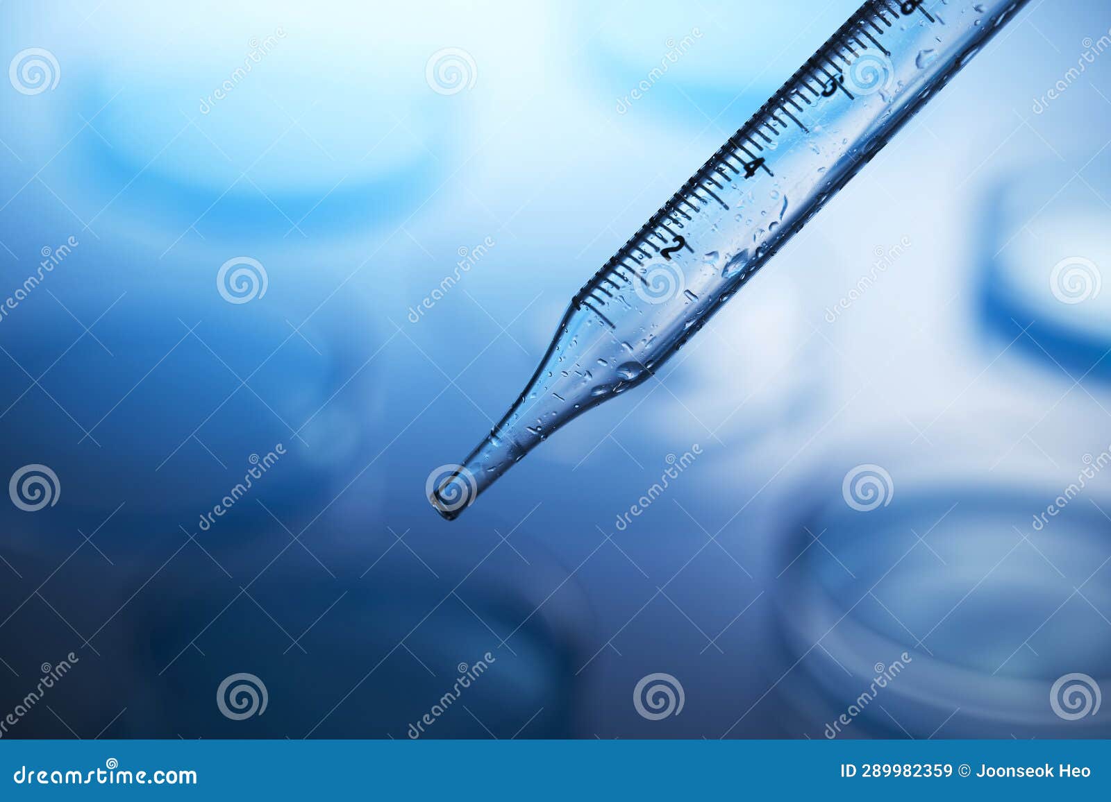 Science Laboratory with Beaker and Dropper Stock Image - Image of ...