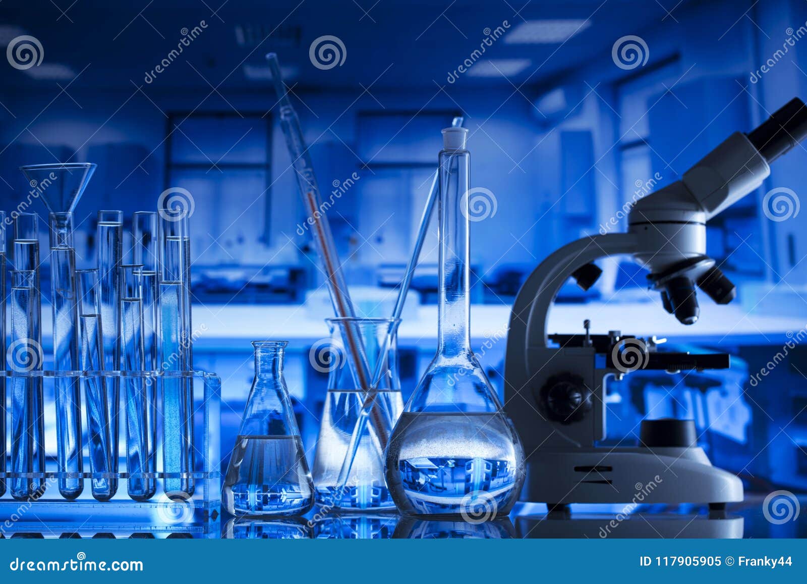 Science Laboratory Concept Background. Place for Text and Typography ...