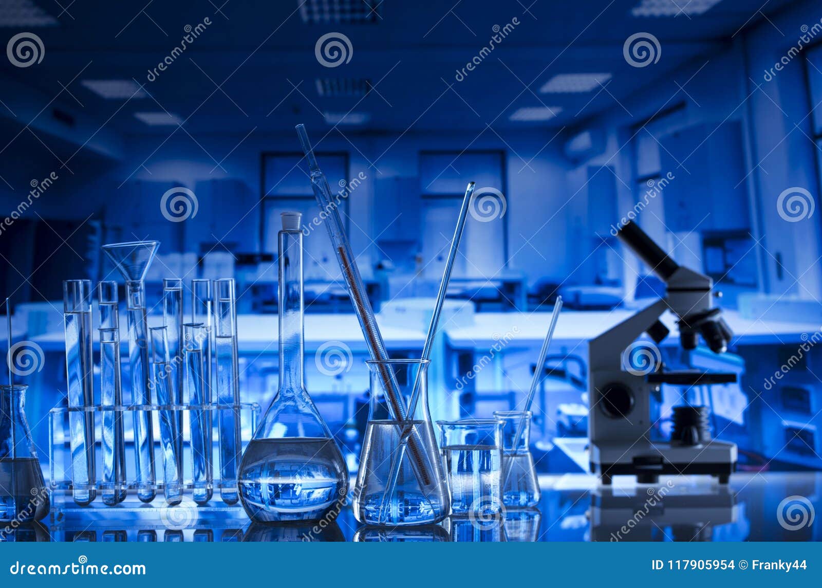 Science Laboratory Concept Background. Place for Text and Typography ...