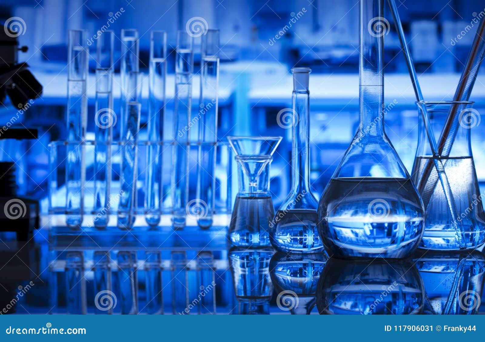Science Laboratory Concept Background. Place for Text and Typography ...
