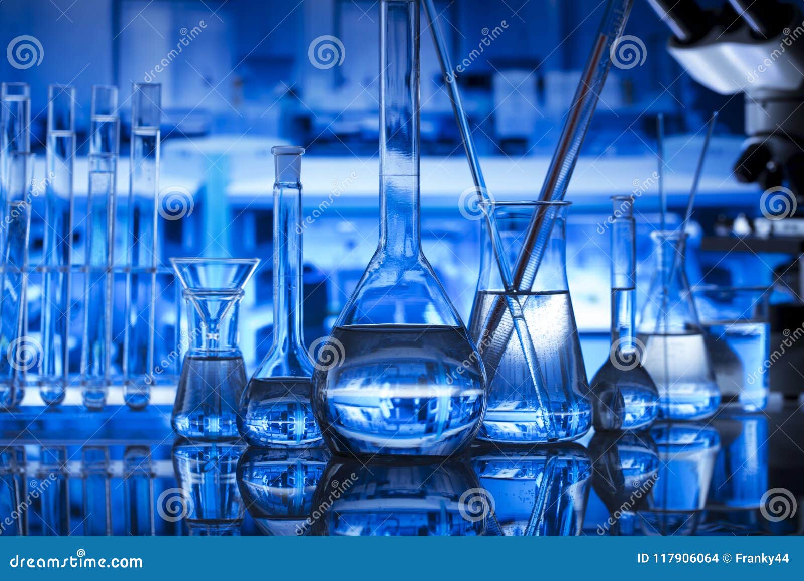 Science Laboratory Concept Background. Place for Text and Typography ...
