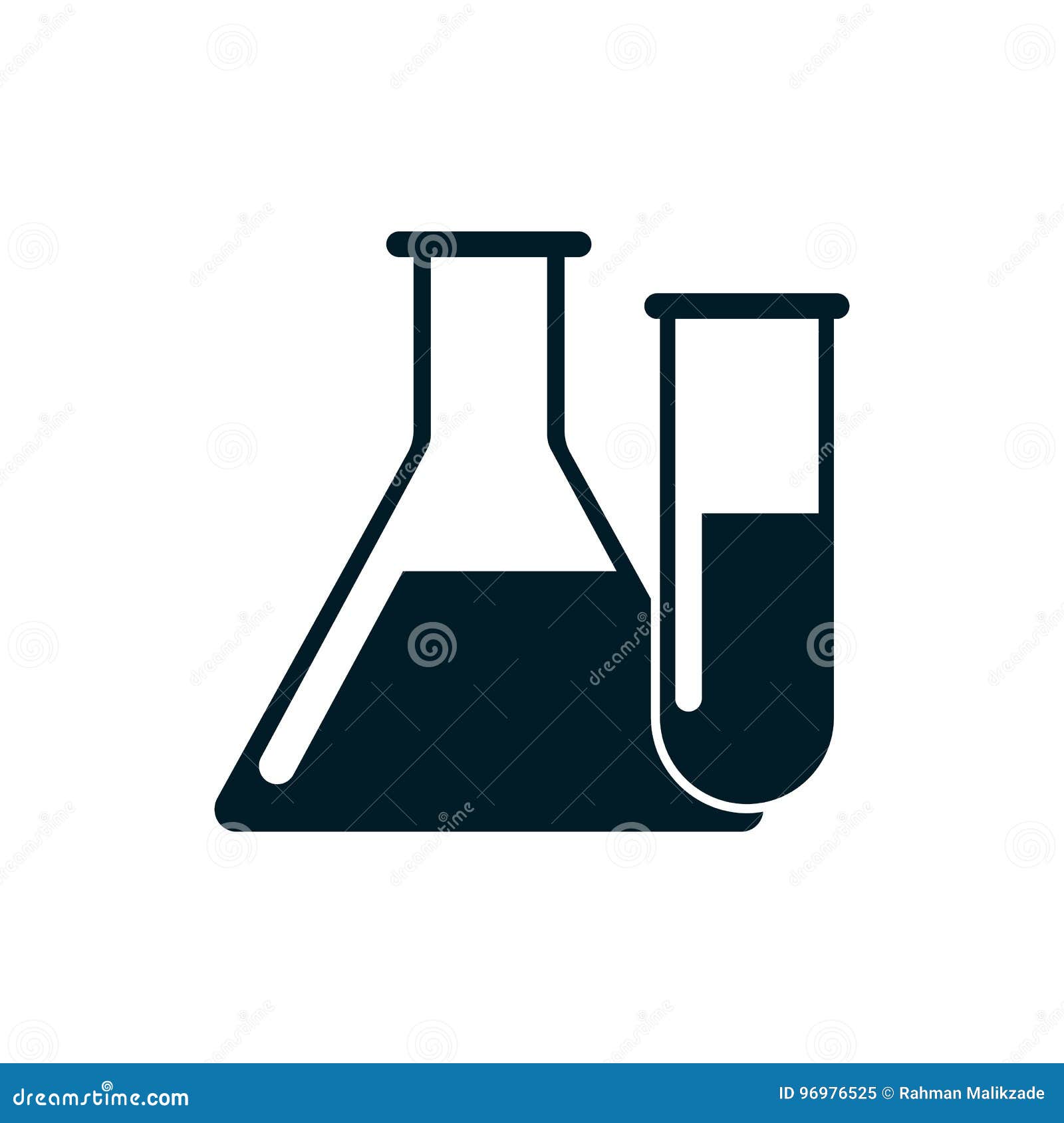 Science laboratory icon stock vector. Illustration of isolated - 96976525