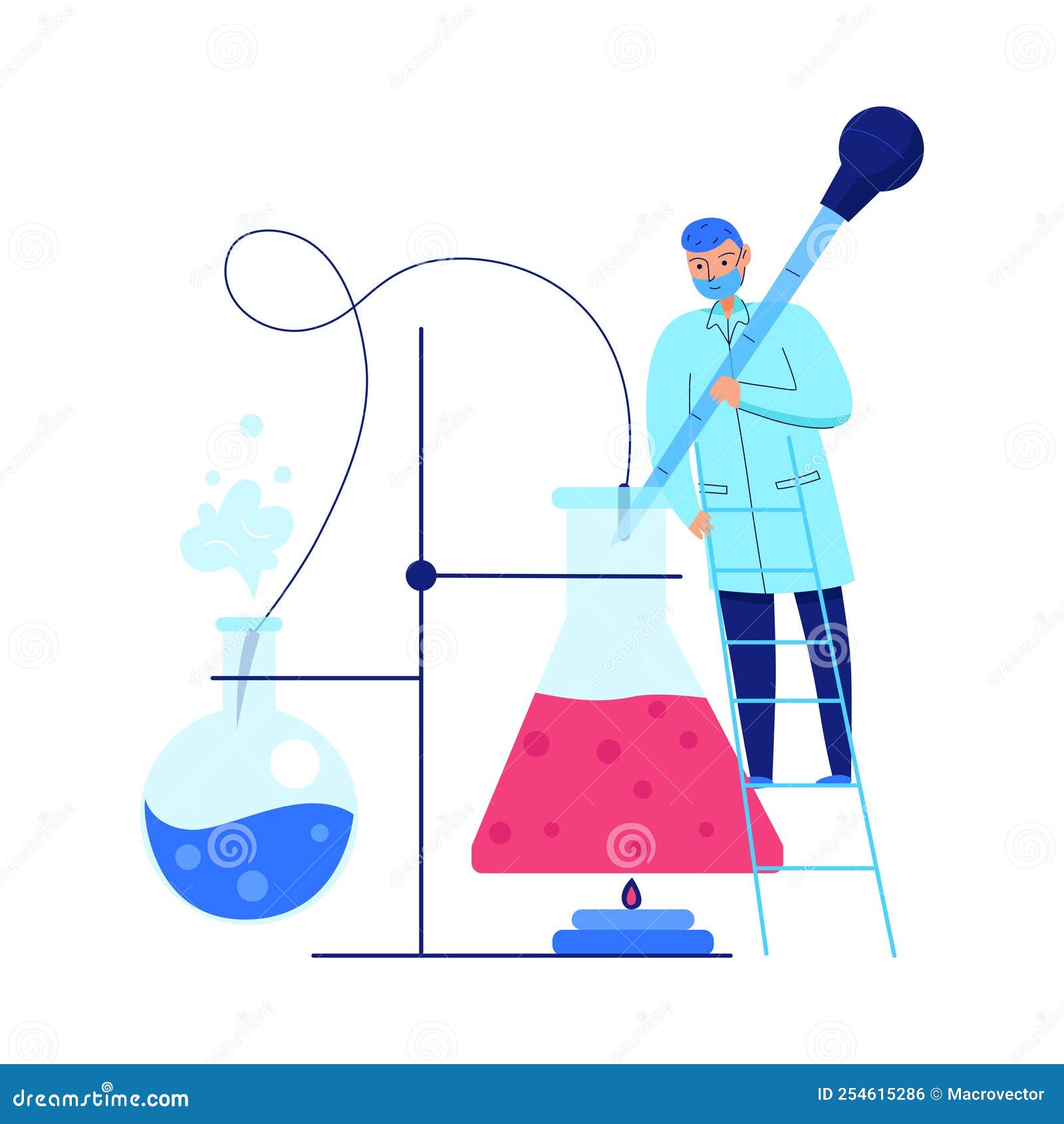 Science Laboratory Illustration Stock Vector - Illustration of symbol ...