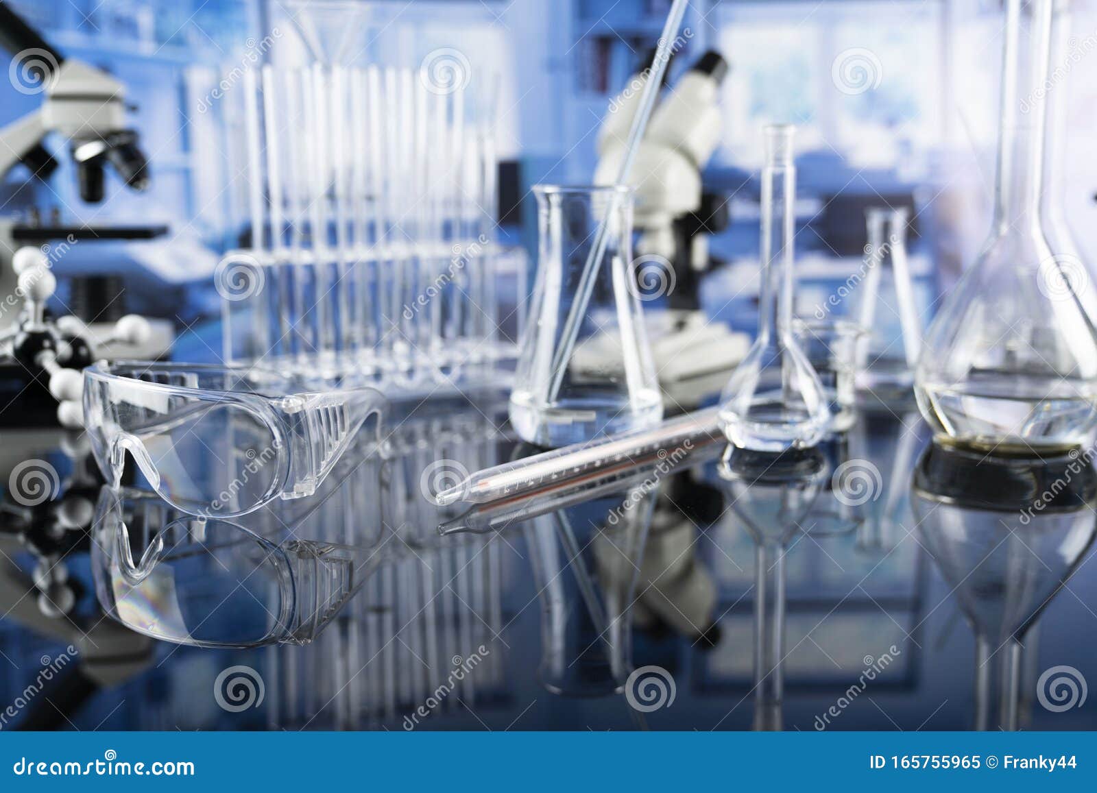 Science Laboratory Interior. Science Experiment. Stock Image - Image of ...