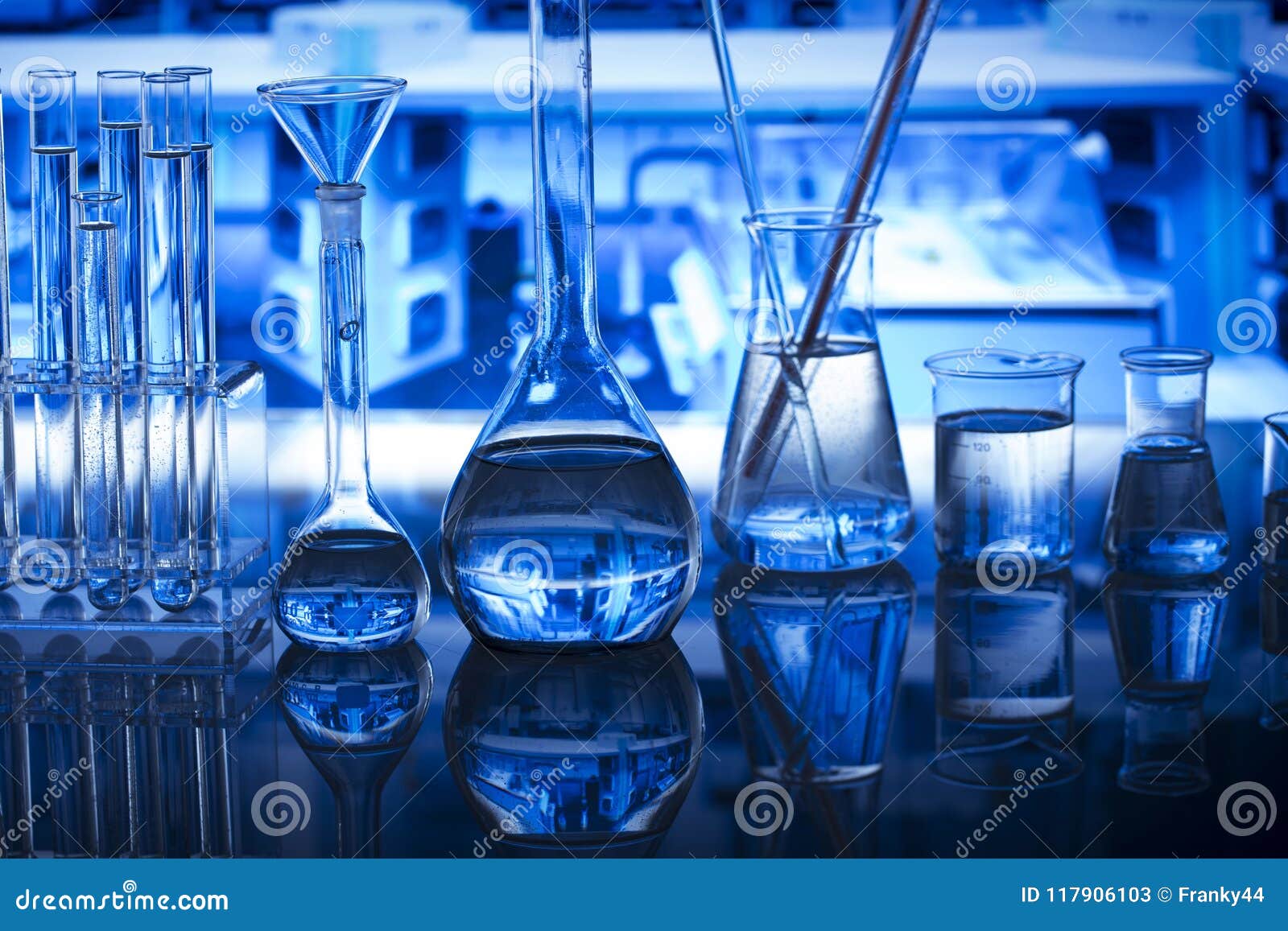 Science Laboratory Concept Background. Place for Text and Typography ...