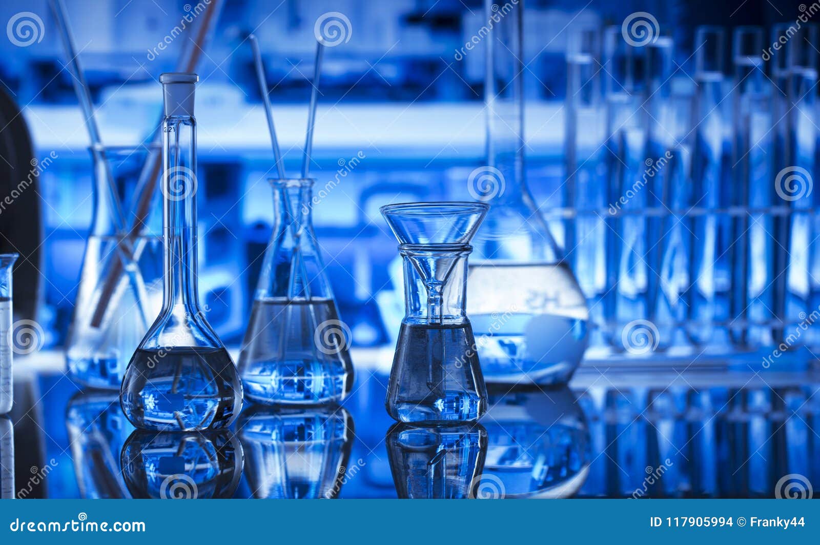 Science Laboratory Concept Background. Place for Text and Typography ...