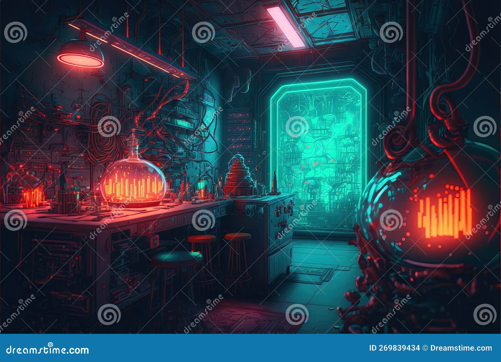 Intricate Laboratory Glassware Provides A Captivating Chemistry Science ...