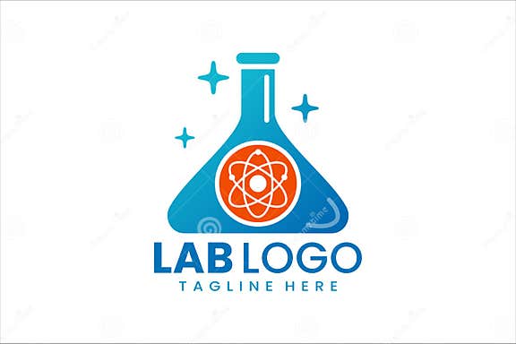 Science & Laboratory Logo for Research Branding Stock Vector ...