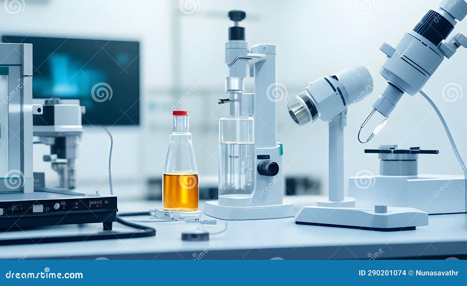 Rack Of Microscope Slides With Various Plant Specimens Royalty-Free ...