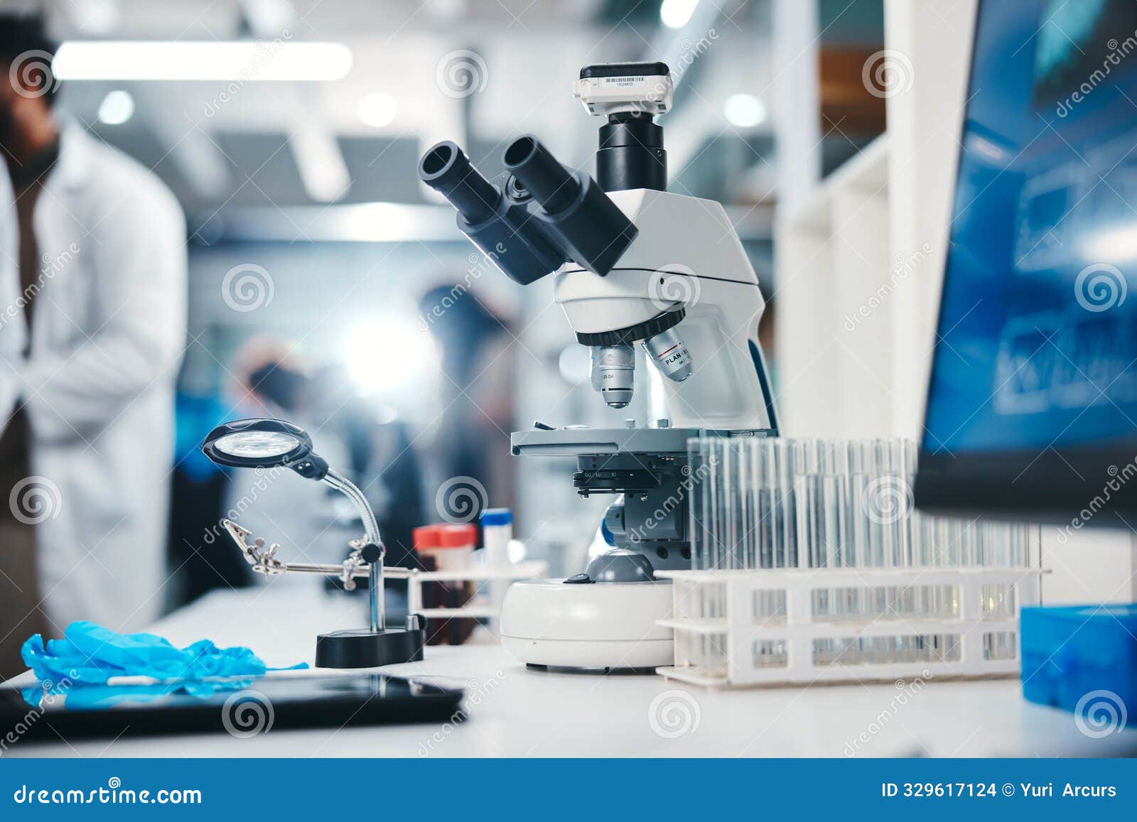 Science, Laboratory and Microscope for Research or Medical Study ...
