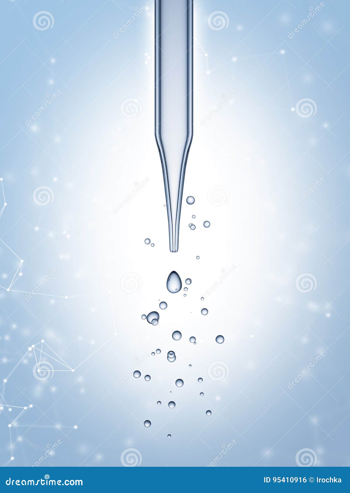 Science Laboratory Pipette with a Drop of Chemical Stock Photo - Image ...