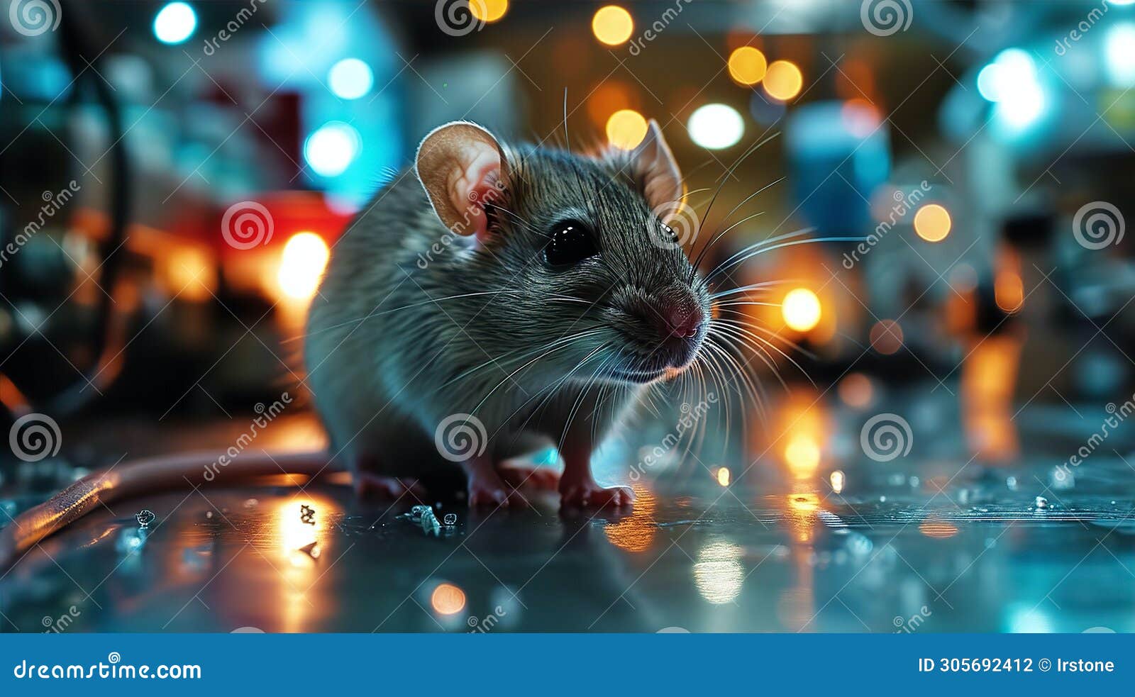 Science Laboratory Rat, Testing Mouse Stock Illustration - Illustration ...