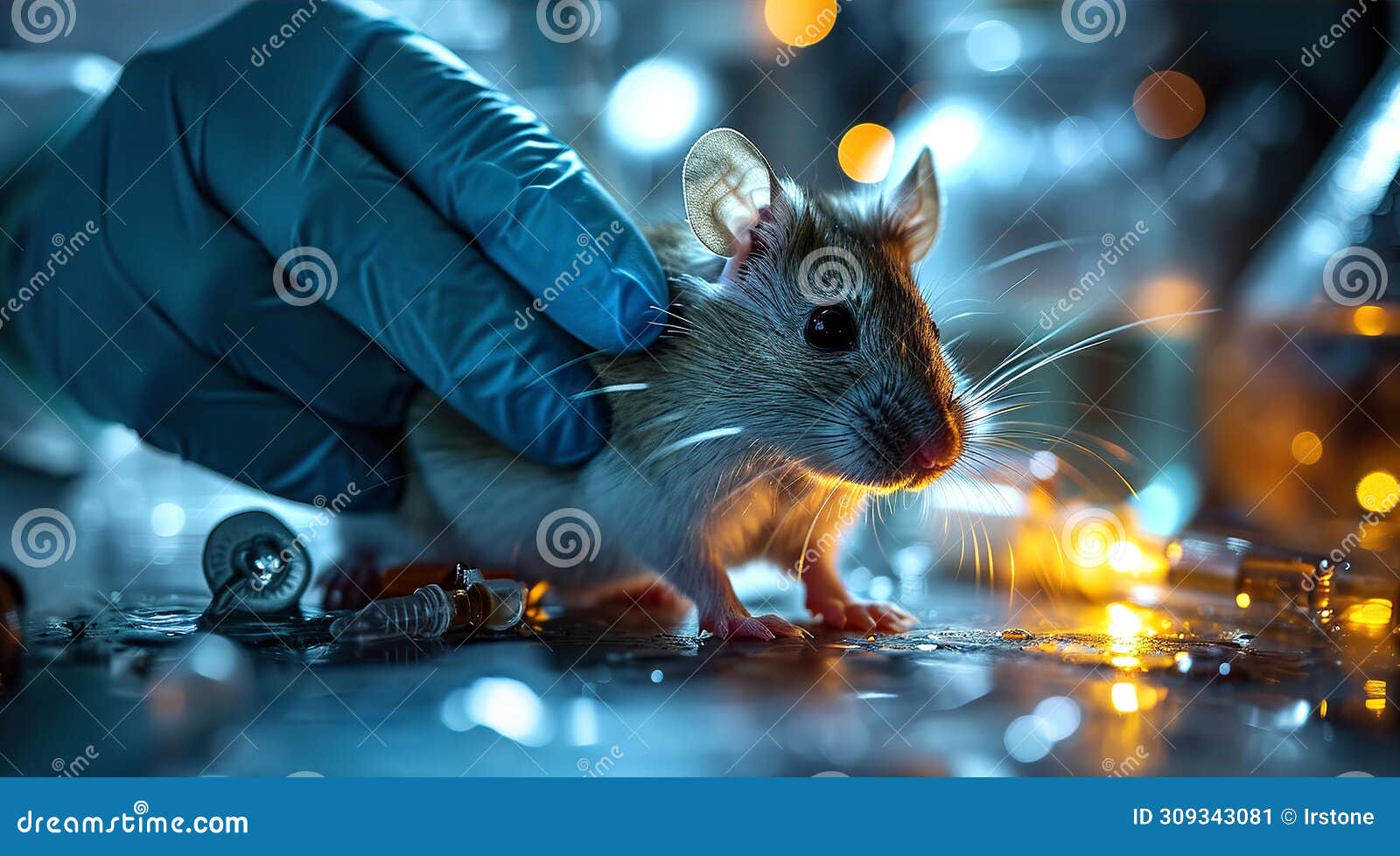 Science Laboratory Rat, Testing Mouse Stock Illustration - Illustration ...