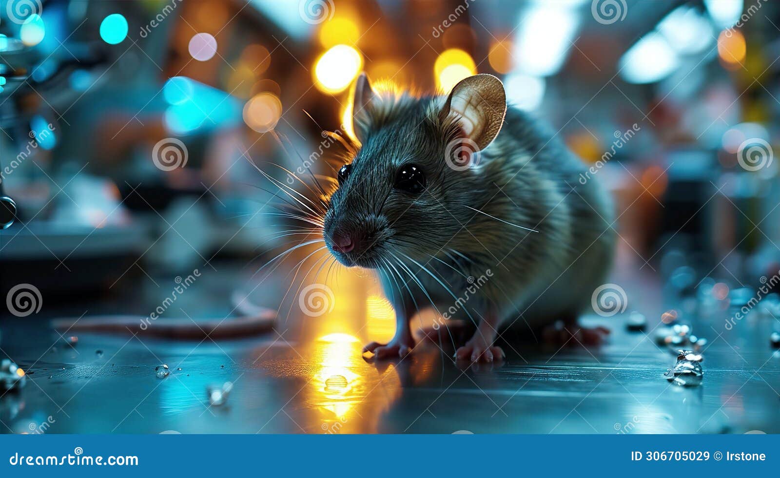 Science Laboratory Rat, Testing Mouse Stock Illustration - Illustration ...