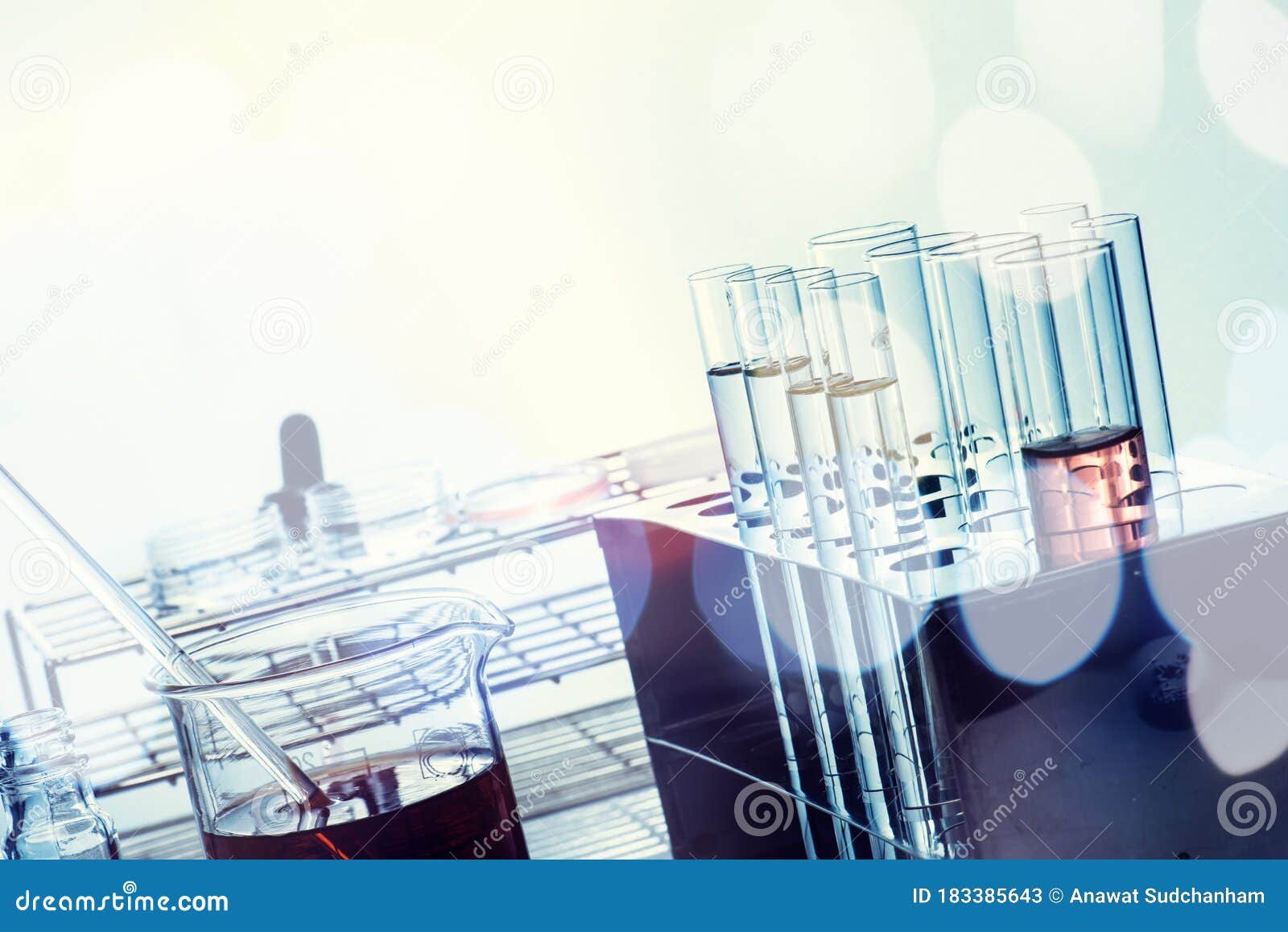 Science Laboratory Test Tubes,science Background Stock Image - Image of ...
