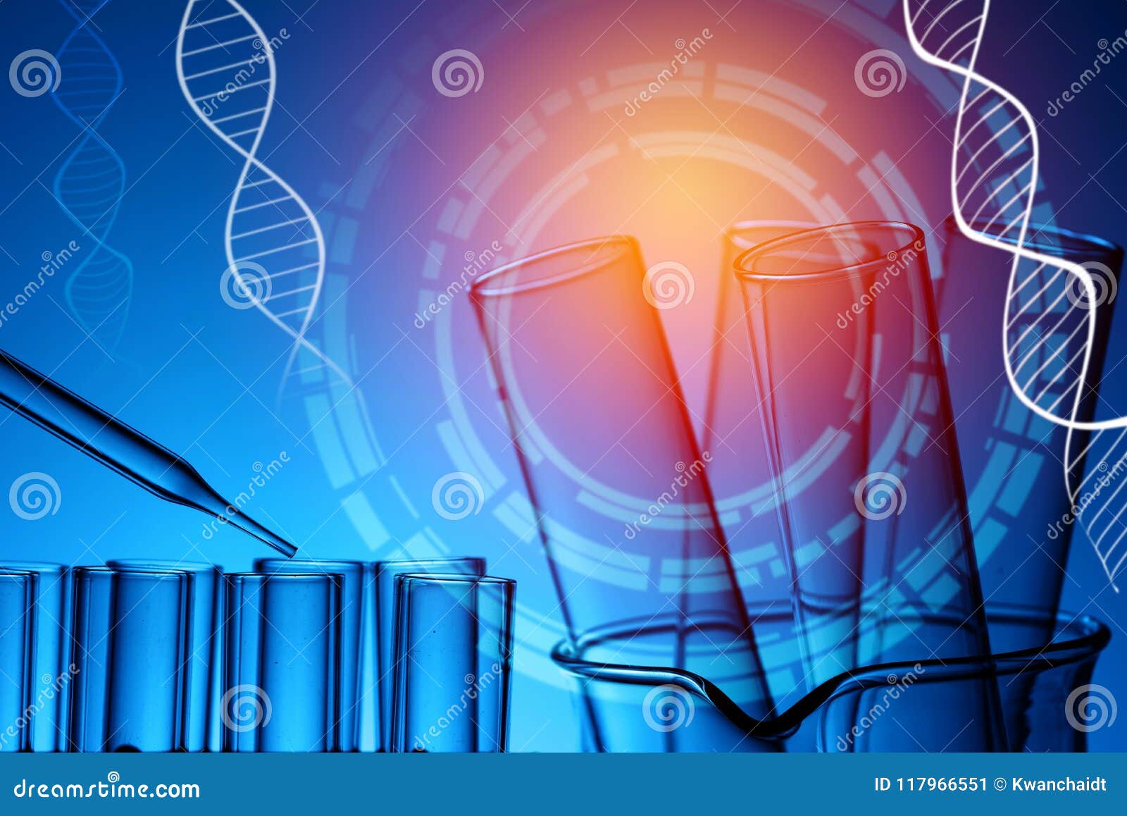 Science Laboratory Test Tubes with Chemical Formula Stock Image - Image ...