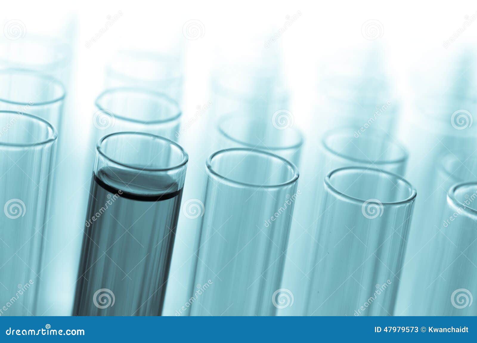 Science Laboratory Test Tubes in Clear Tone Stock Image - Image of ...