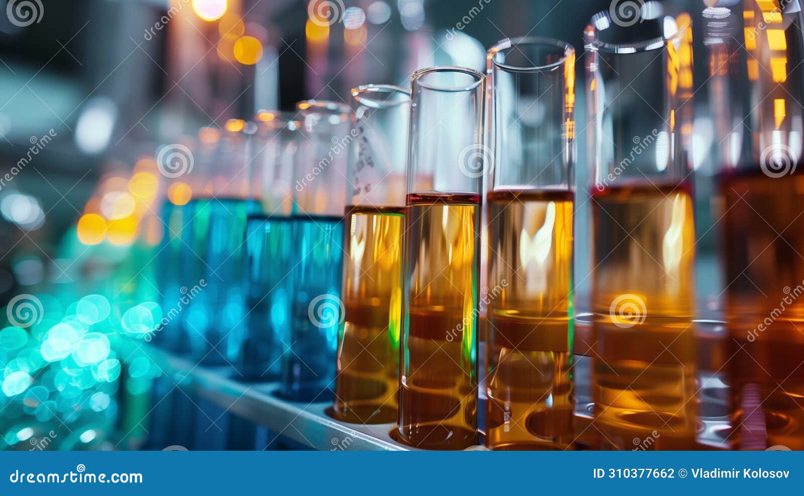 Science Laboratory Test Tubes Stock Illustration - Illustration of ...
