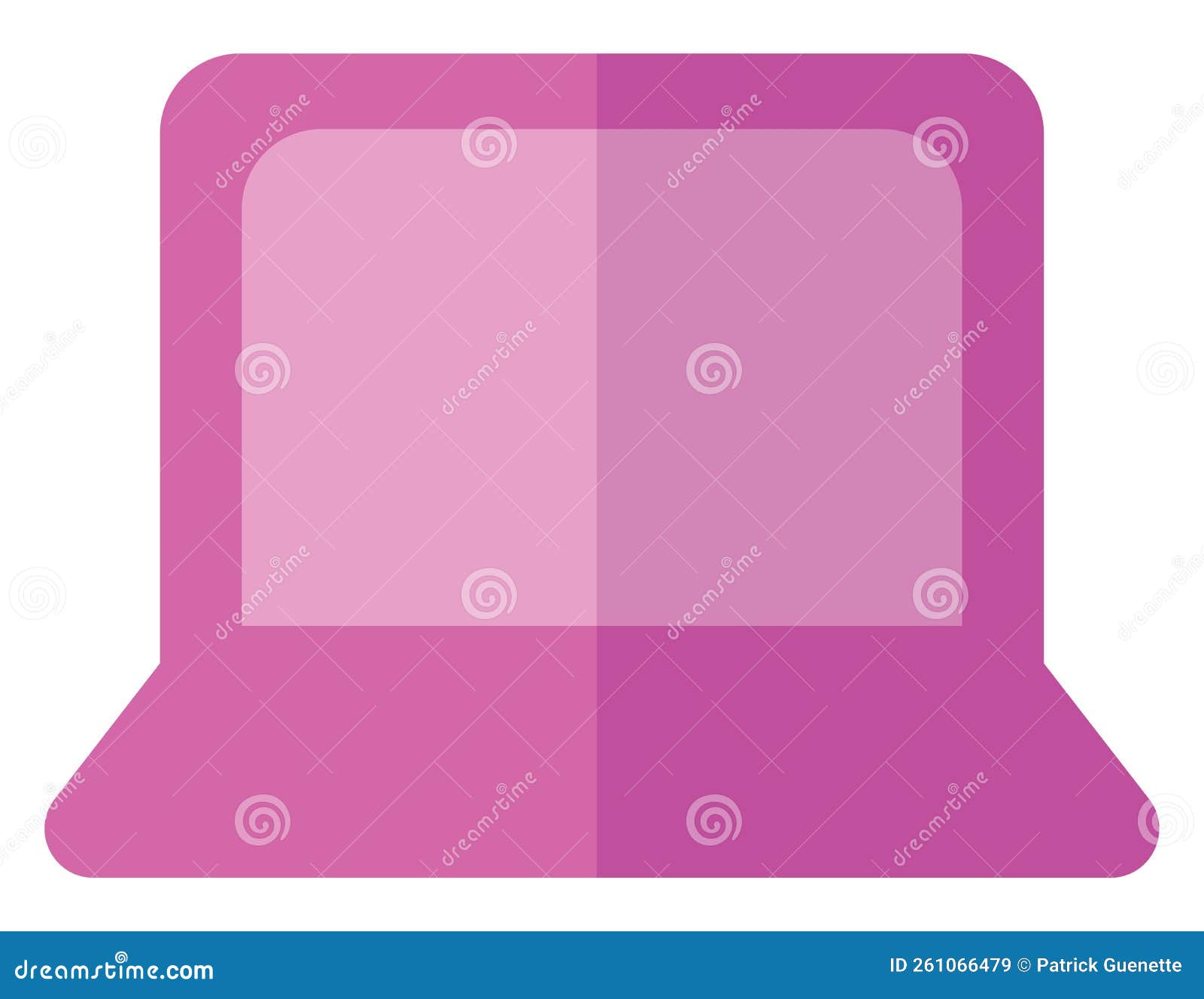 Science laptop, icon stock vector. Illustration of computer - 261066479