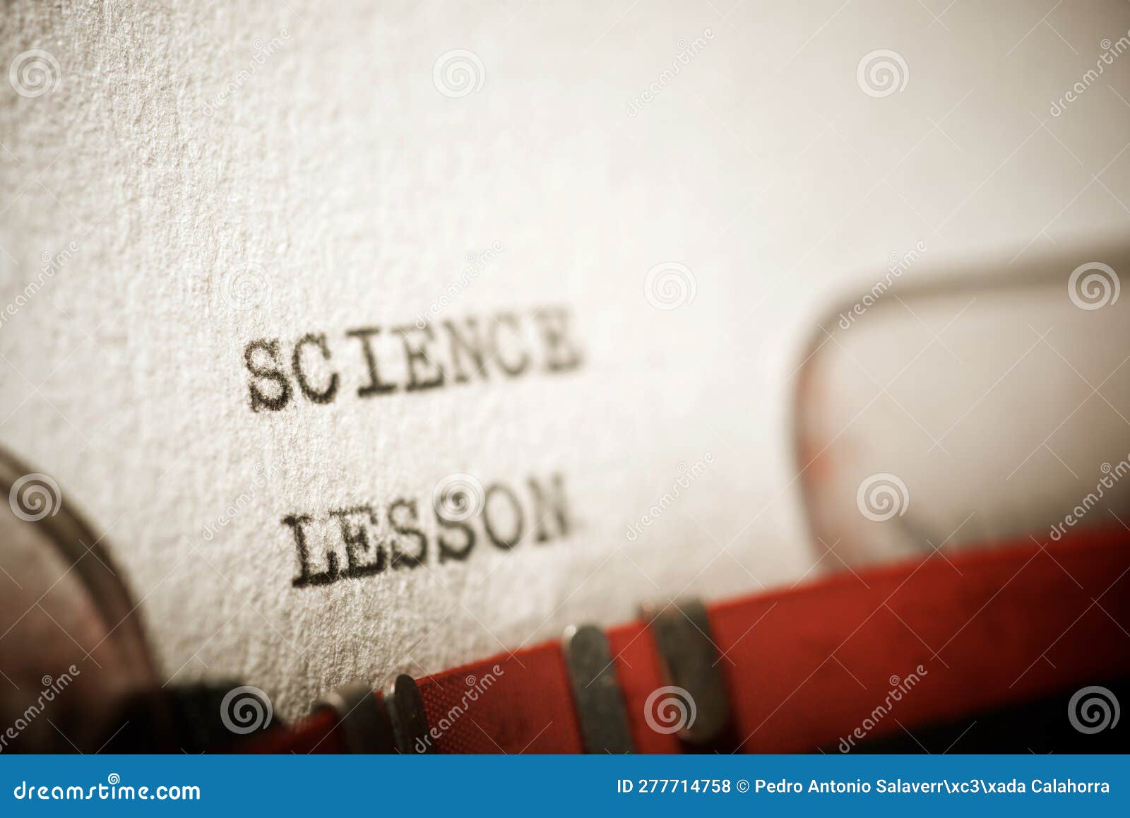 Science lesson text stock photo. Image of learning, paper - 277714758