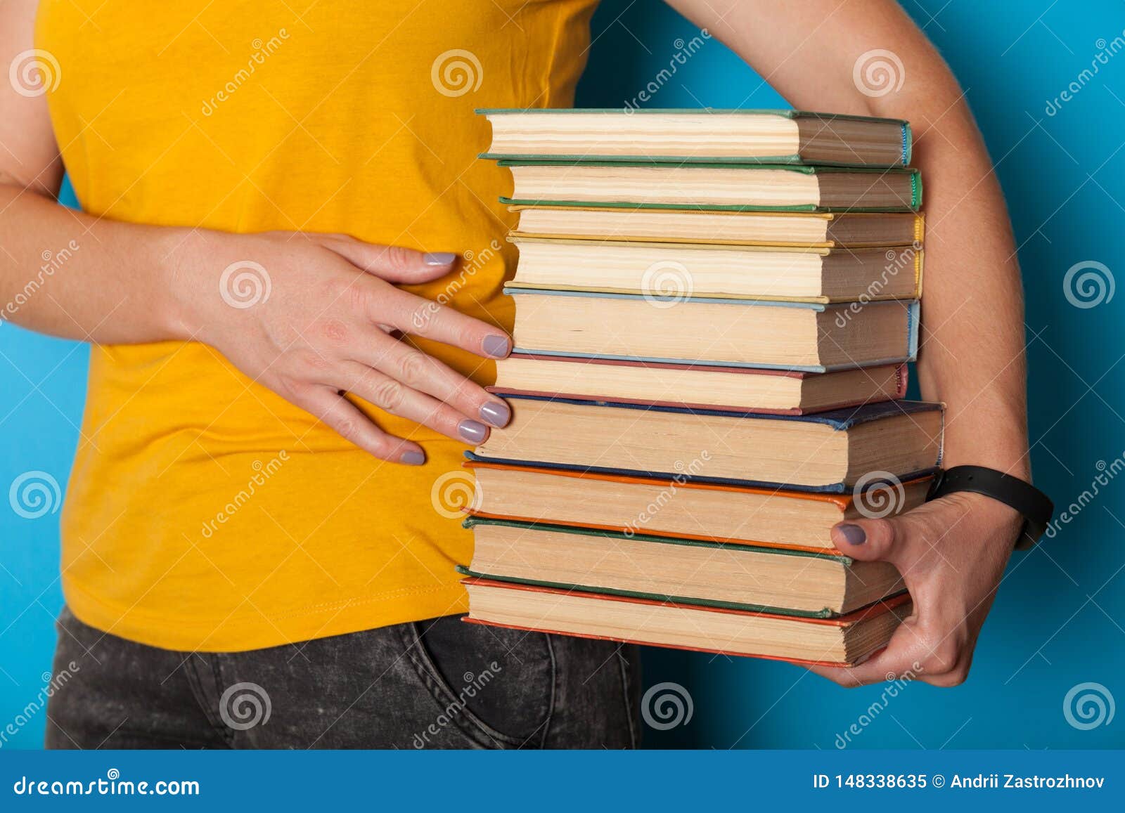 Science Library Education Concept, Book Stack Pile Stock Image - Image ...