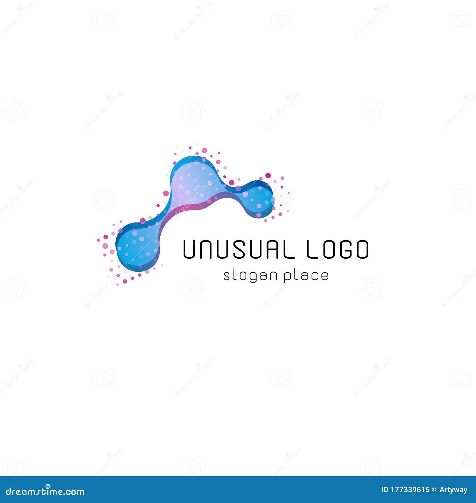 Science Logo With Atoms And Molecules/ Illustration Of A Science Symbol ...