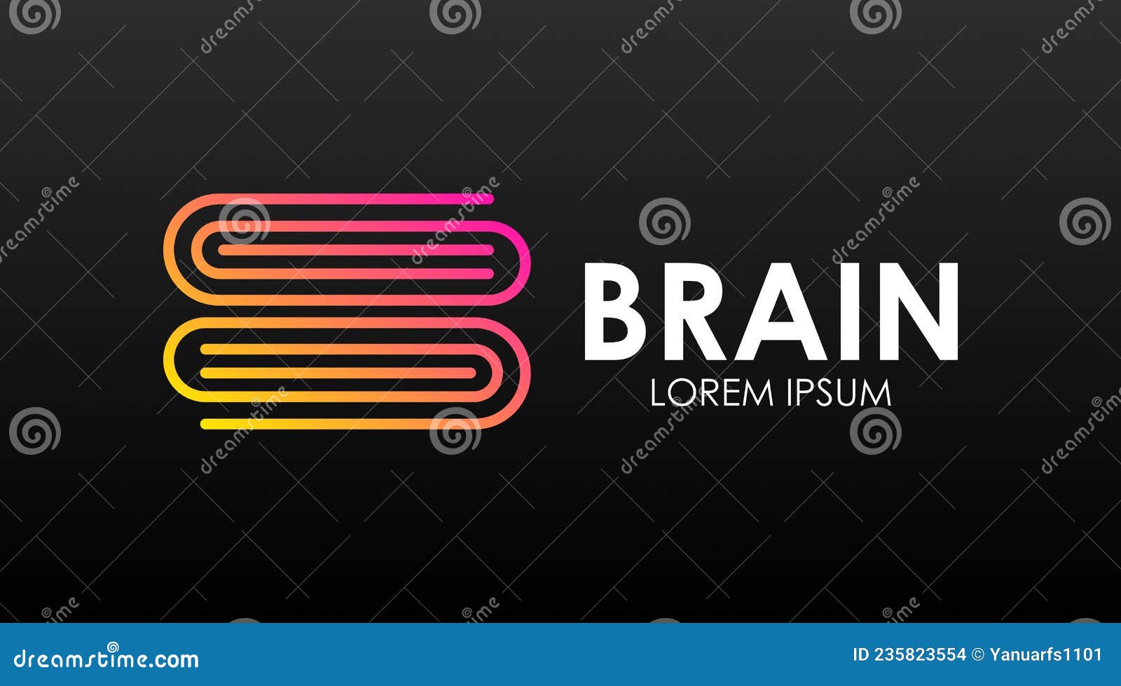 Brain Logo Vector for Science Purpose Stock Vector - Illustration of ...
