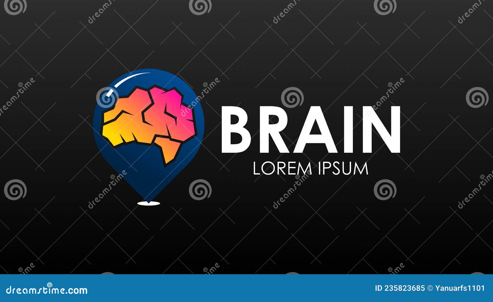Brain Logo Vector for Science Purpose Stock Illustration - Illustration ...