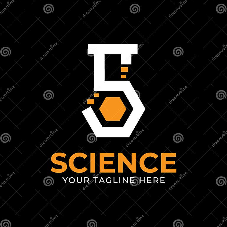 Science Logo Icon Template with Laboratory Vector Illustration Stock ...