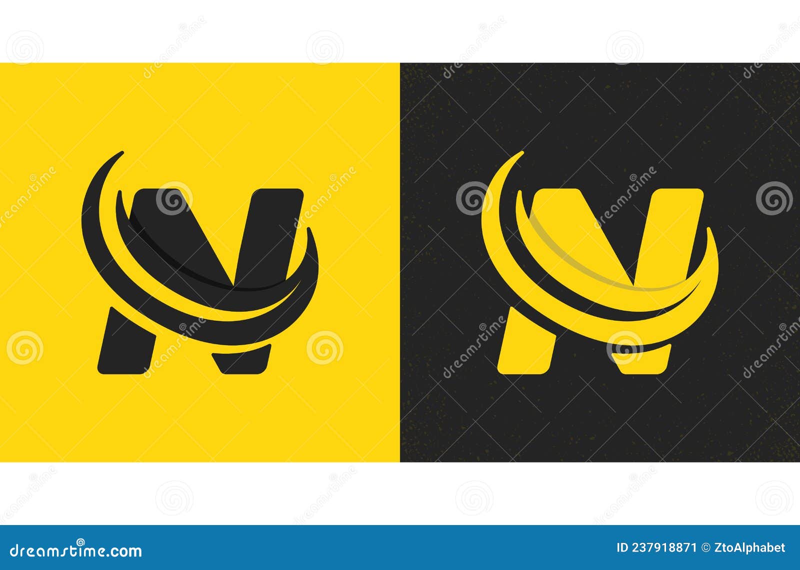 Science Logo Letter N Techno Universe Stock Vector - Illustration of ...