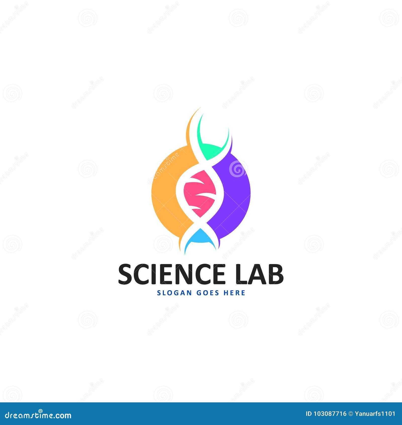 Science Logo Vector Art Template Stock Vector - Illustration of ...