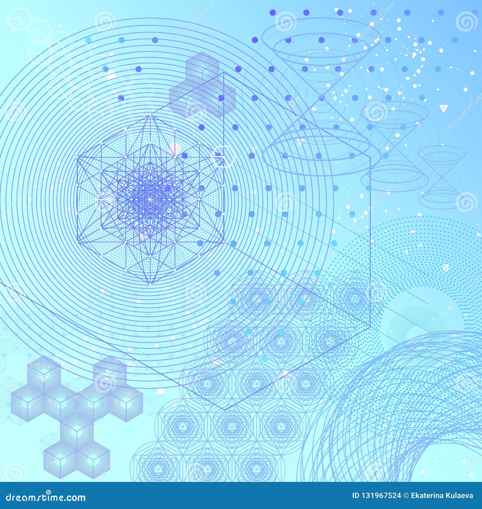 The Science and Mathematics Abstract Background Stock Vector ...