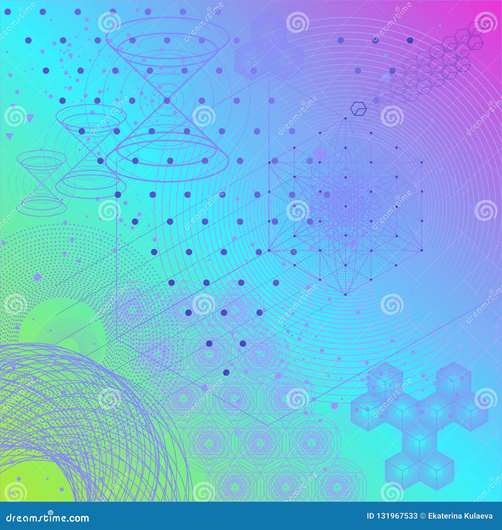 The Science and Mathematics Abstract Background Stock Vector ...