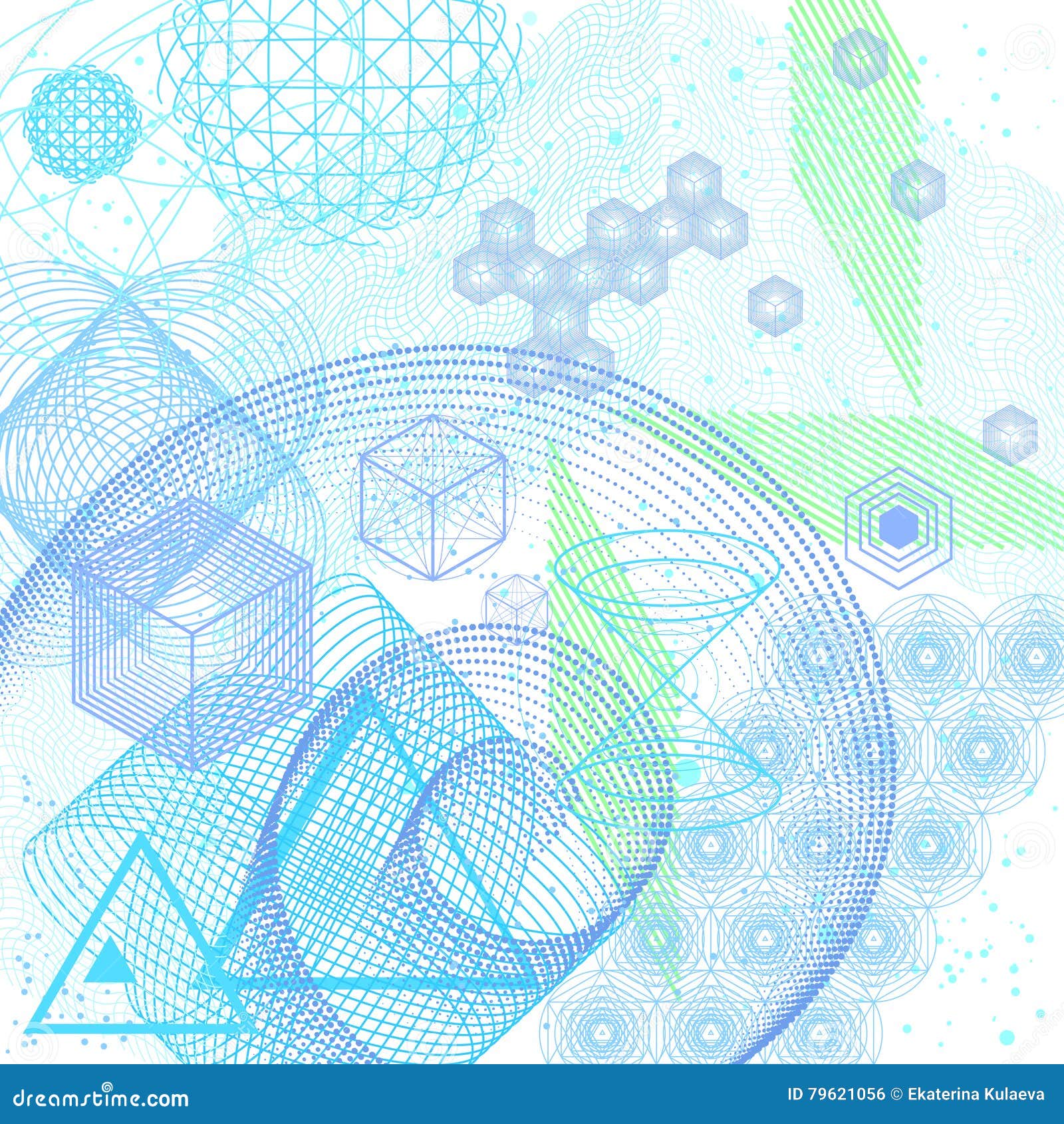 The Science and Mathematics Abstract Background Stock Vector ...