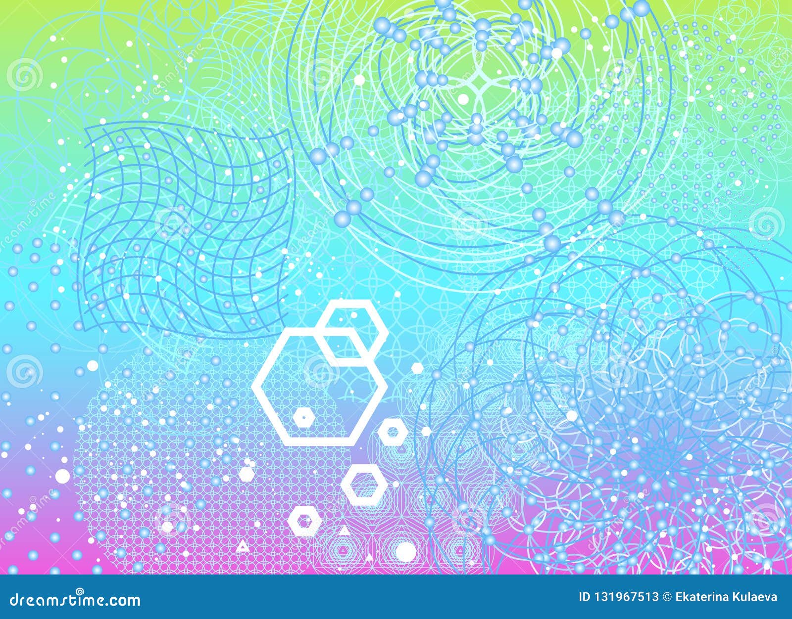 The Science and Mathematics Abstract Background Stock Vector ...