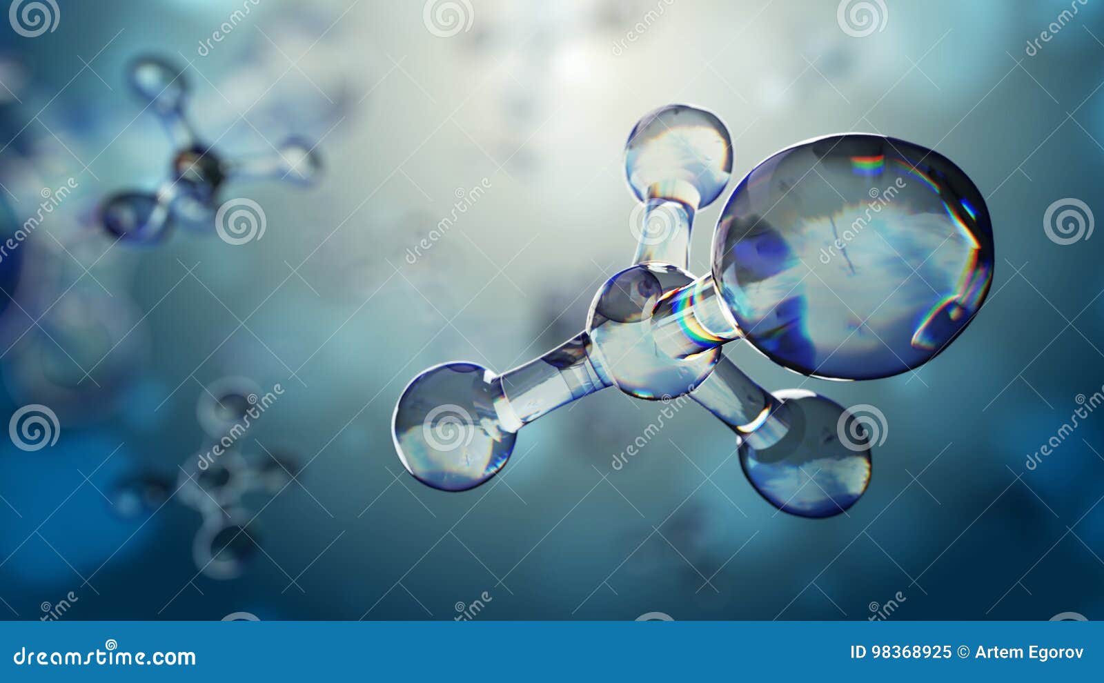 Science or Medical Background with Molecules and Atoms. Stock ...