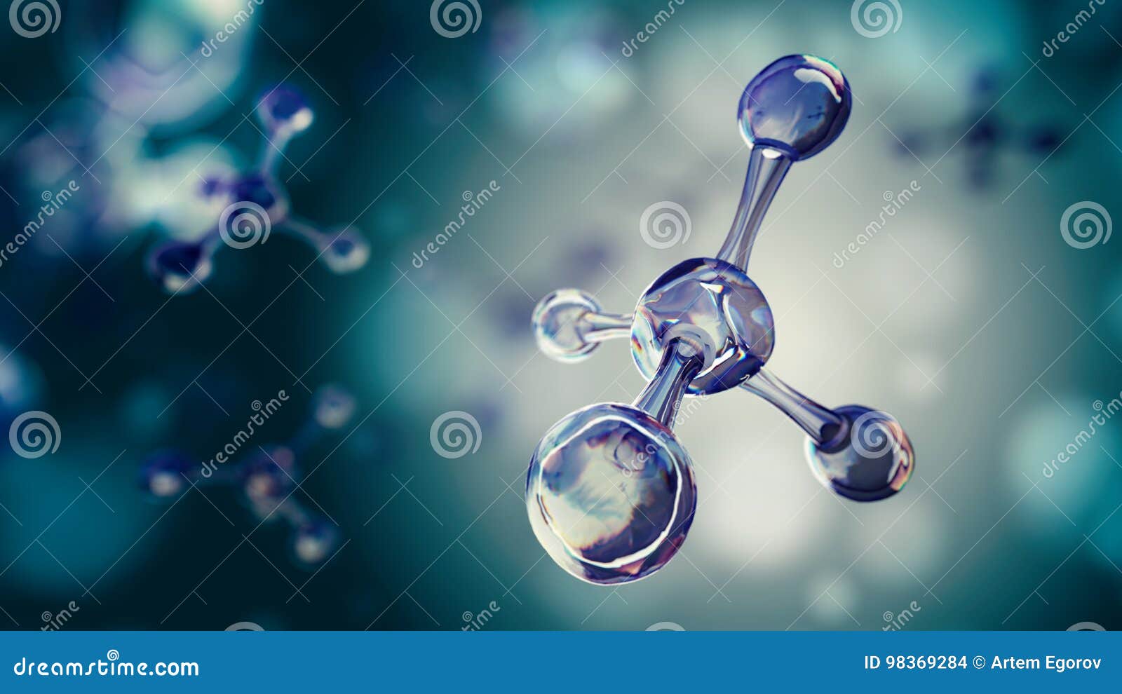 Science or Medical Background with Molecules and Atoms. Stock ...