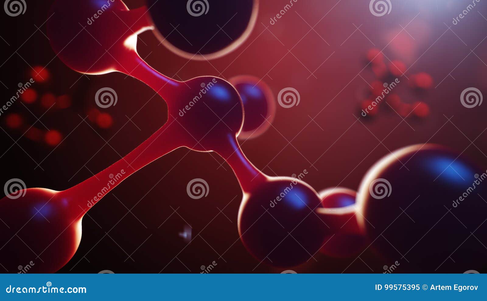 Science or Medical Background with Molecules and Atoms. Stock ...