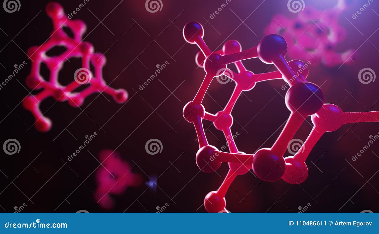 Science or Medical Background with Molecules and Atoms. Stock ...