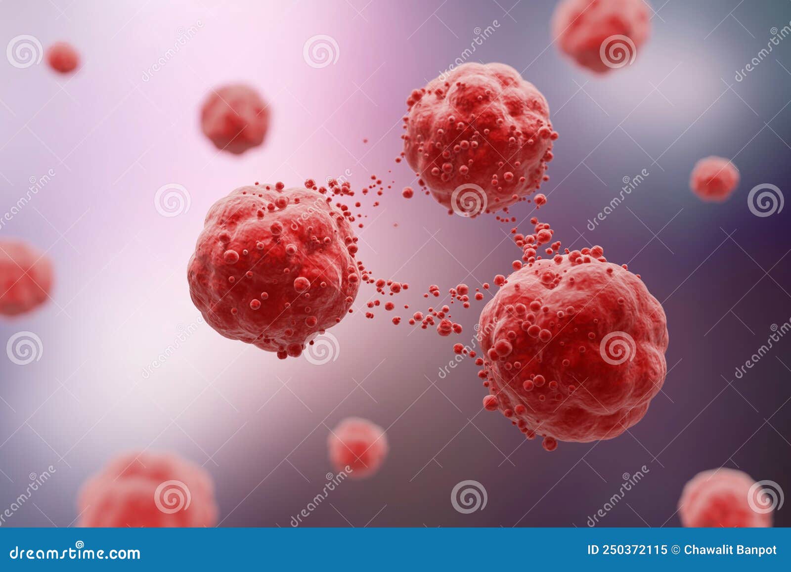 Science Medical Cell Disintegration and Atom Aggregation. Division ...