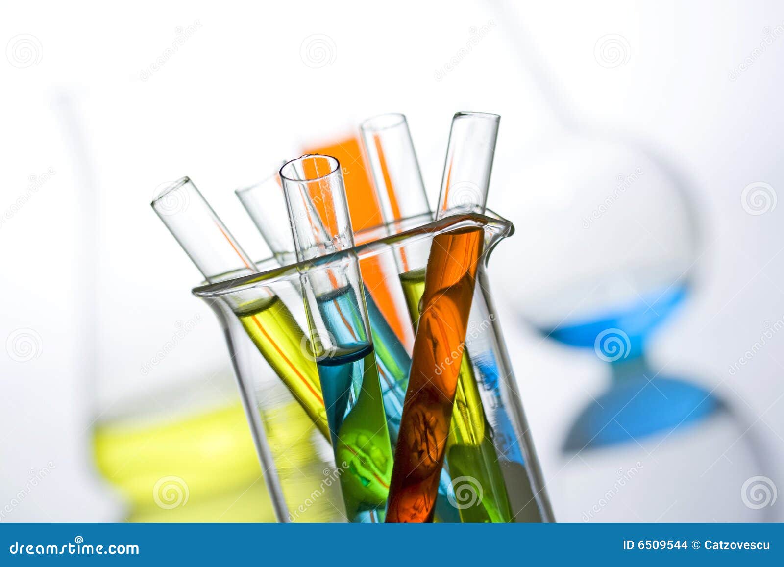 Science and Medical Research Test Tubes Stock Photo - Image of material ...