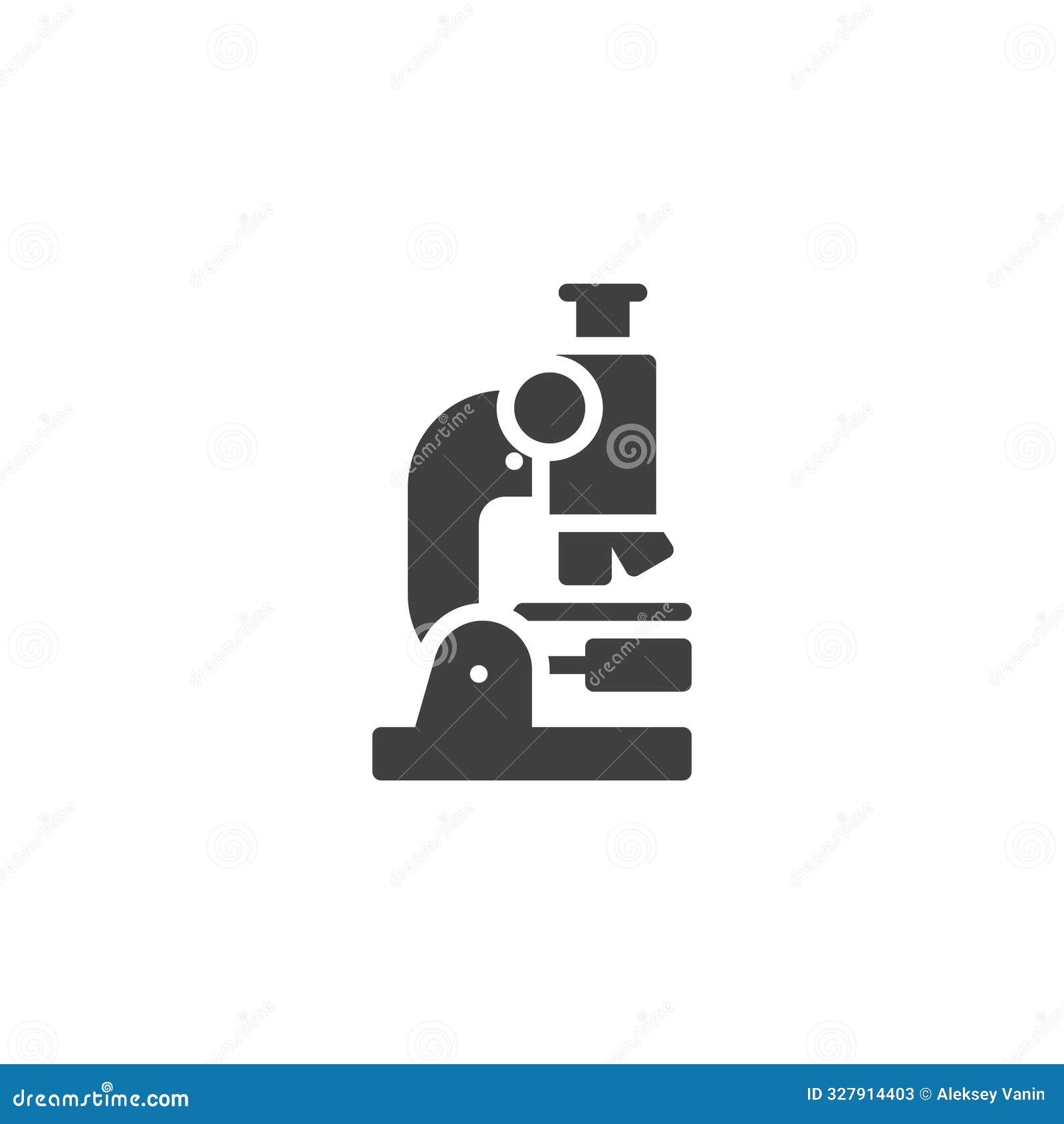 Science Microscope Vector Icon Stock Illustration - Illustration of ...