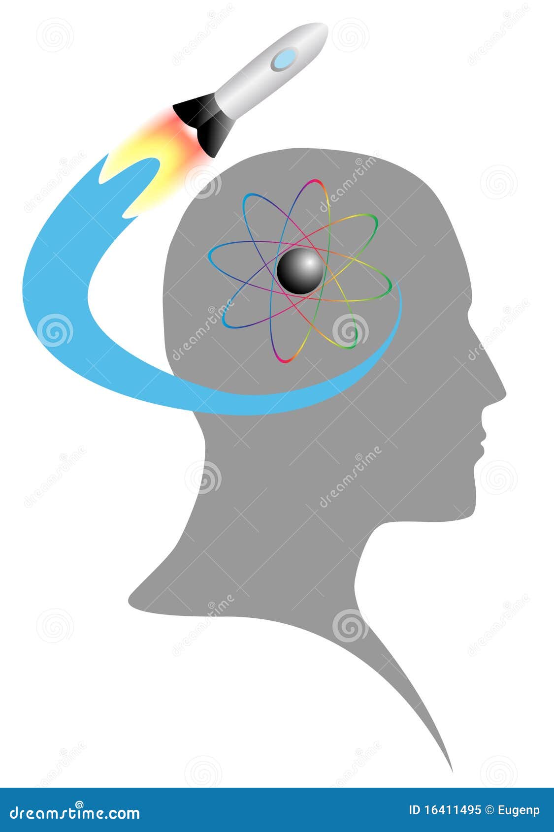 Science in mind stock vector. Illustration of illustrations - 16411495