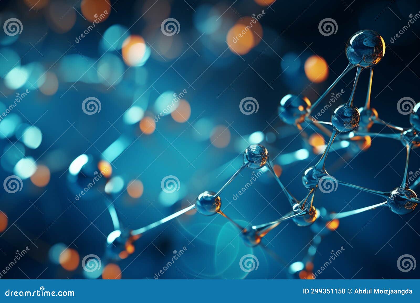 Science Molecular Structure Background with Atom Molecule Medical ...