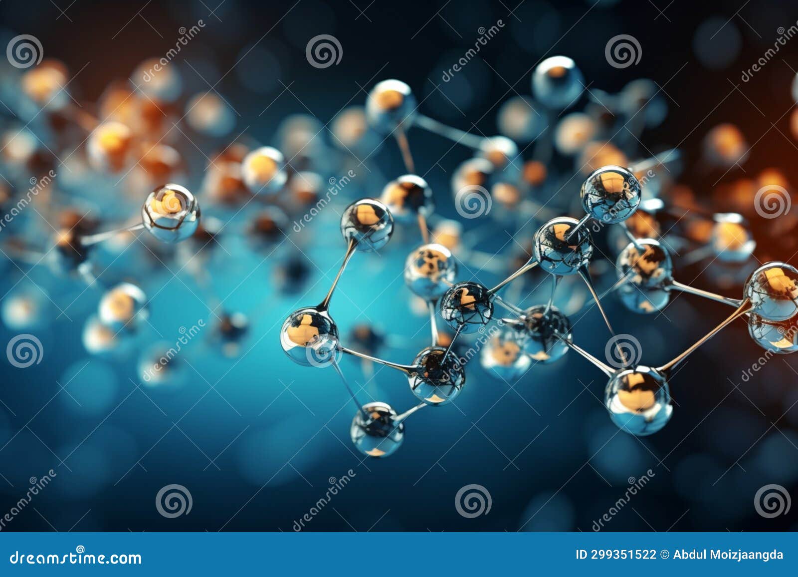 Science Molecular Structure Background with Atom Molecule Medical ...