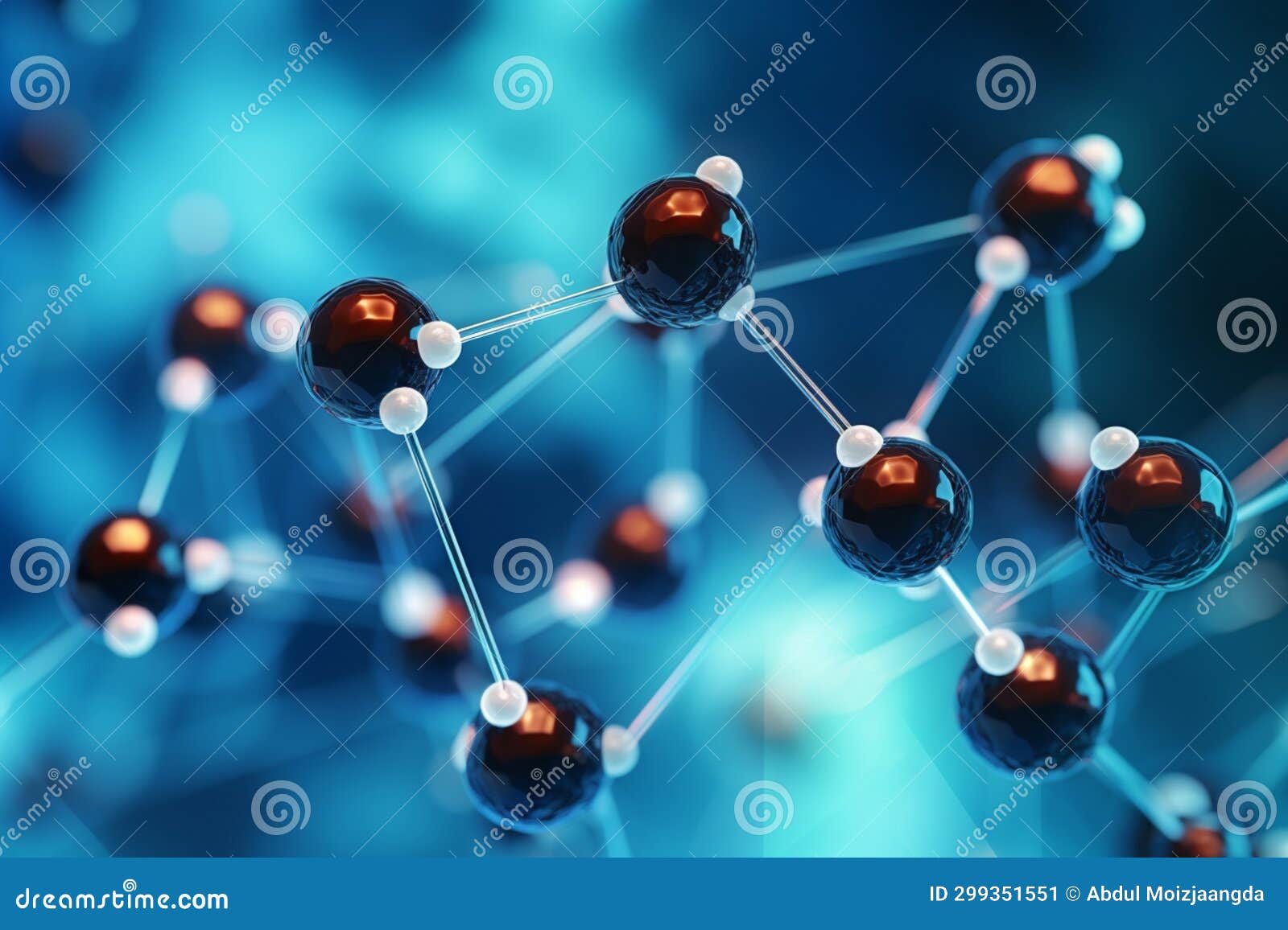 Science Molecular Structure Background with Atom Molecule Medical ...