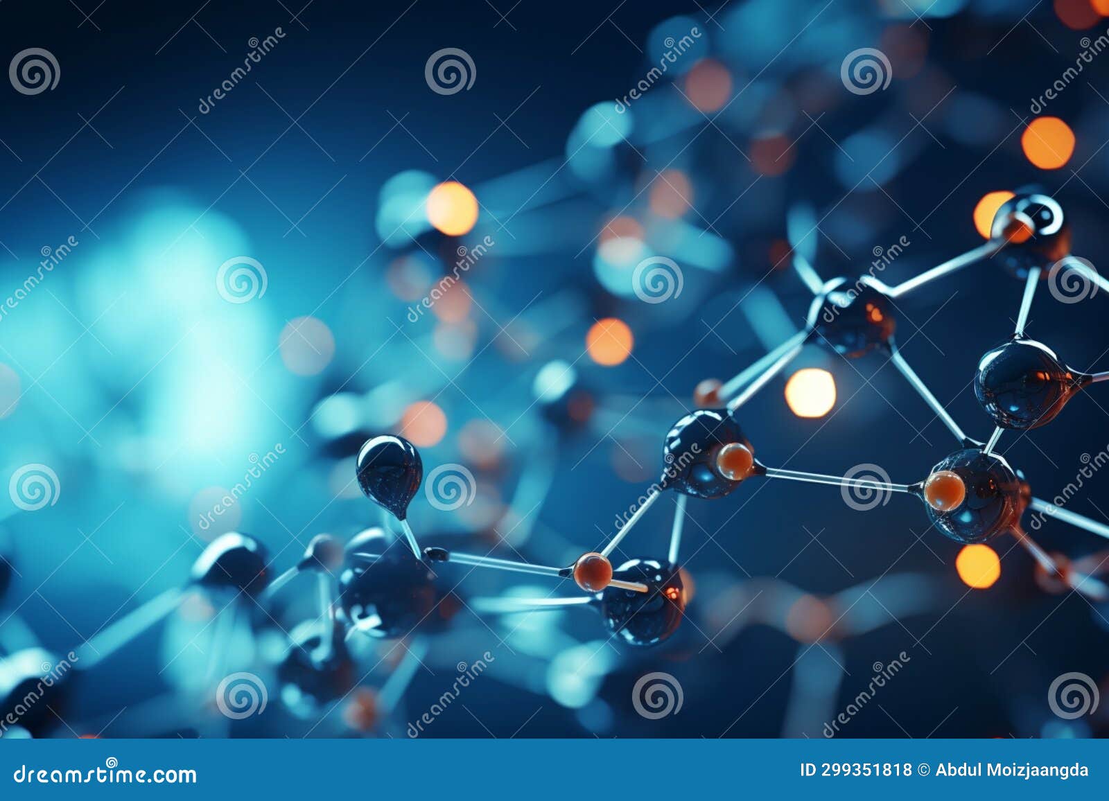 Science Molecular Structure Background with Atom Molecule Medical ...